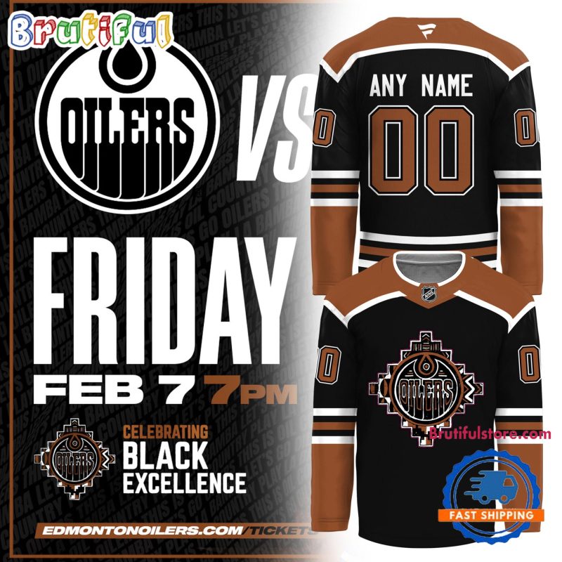 Edmonton Oilers Celebrating Black History Limited Edition Custom Hockey ...